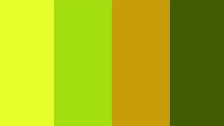 Yellow and green color palette from Chirico - DaaleelaB